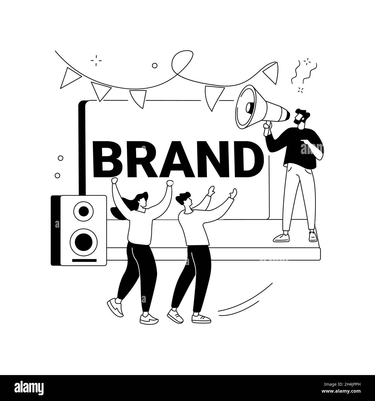 Brand event abstract concept vector illustration Stock Vector Image ...