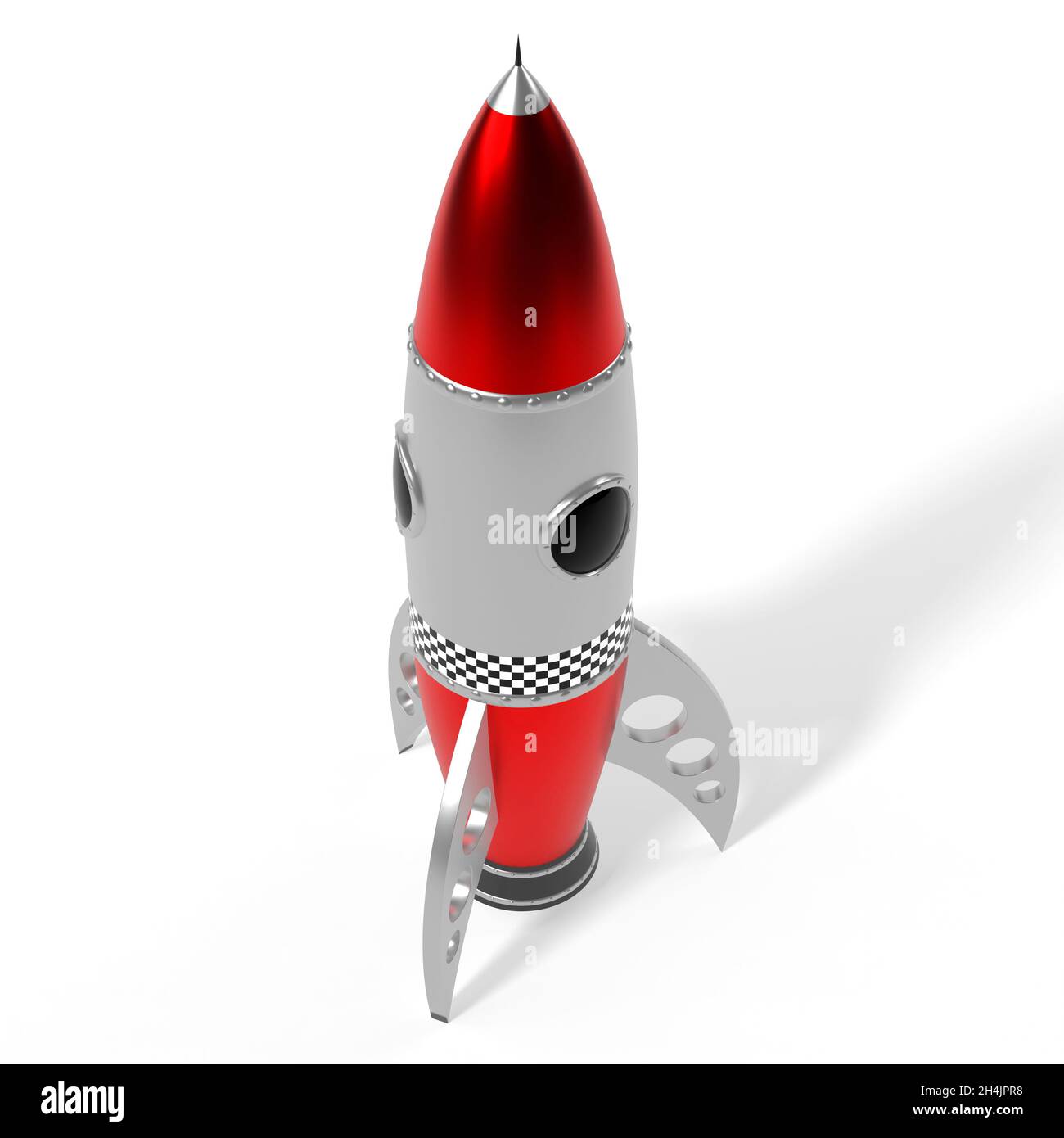 Red toy rocket hi-res stock photography and images - Alamy