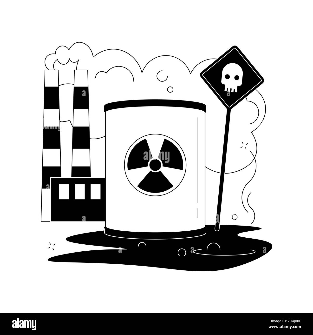 Technological disasters abstract concept vector illustration Stock ...