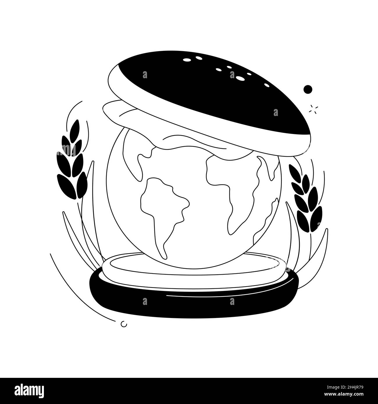 Global land use abstract concept vector illustration Stock Vector Image ...