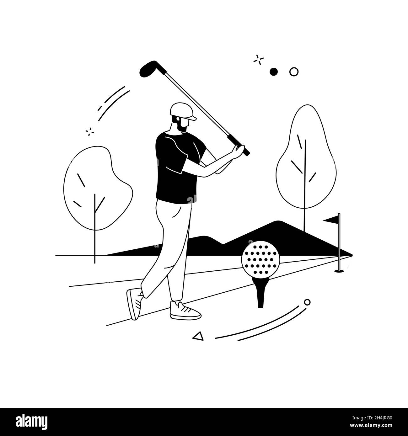 Golf abstract concept vector illustration Stock Vector Image & Art - Alamy