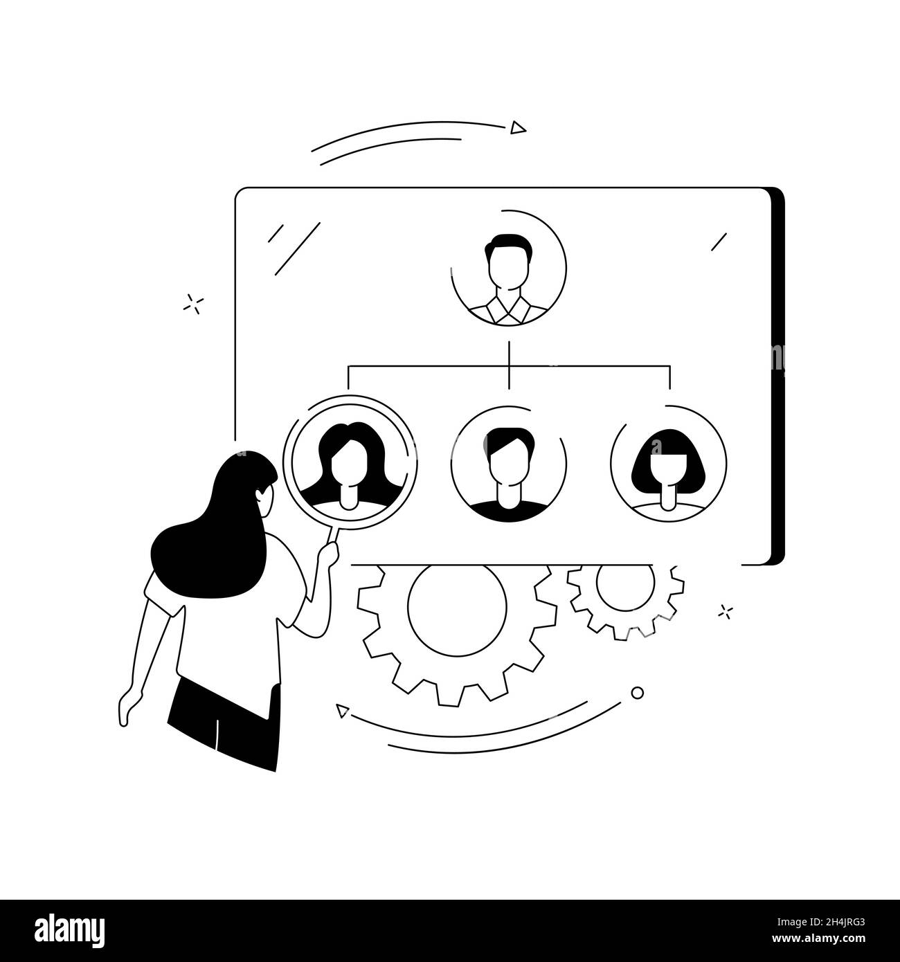 Organization abstract concept vector illustration Stock Vector Image ...