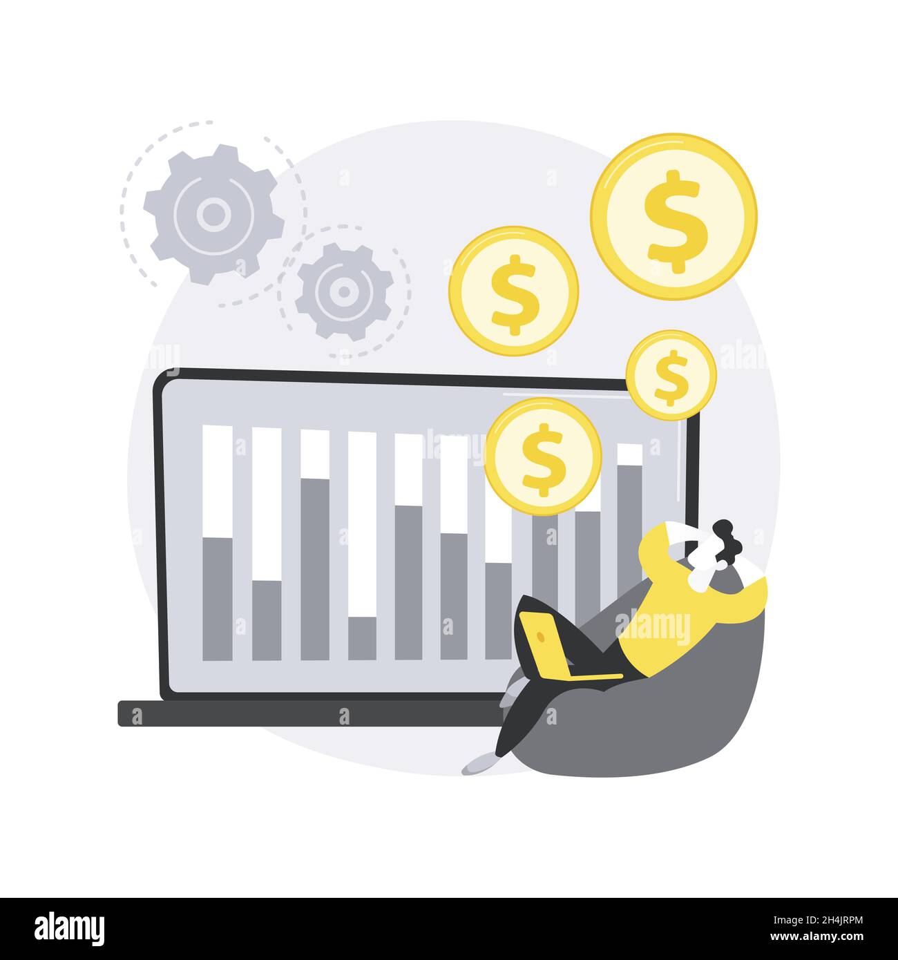 Passive income abstract concept vector illustration Stock Vector Image ...