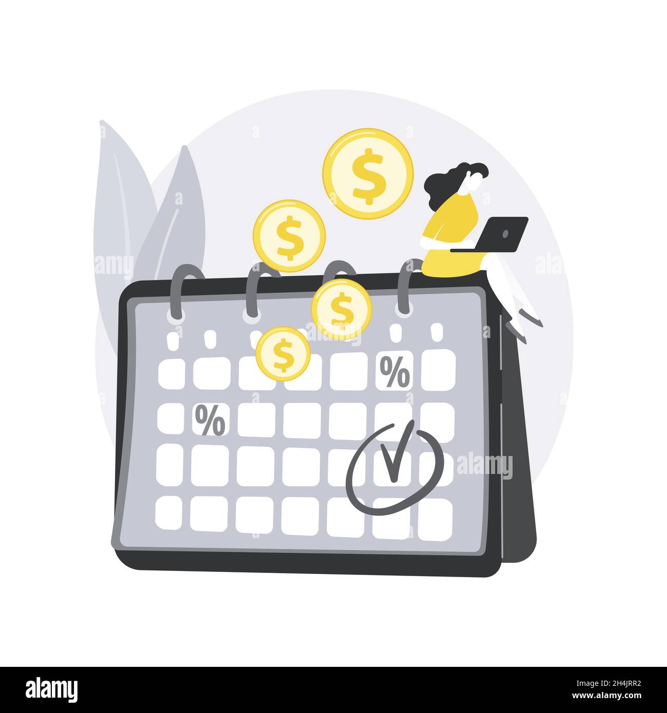 Early payment discount abstract concept vector illustration Stock ...