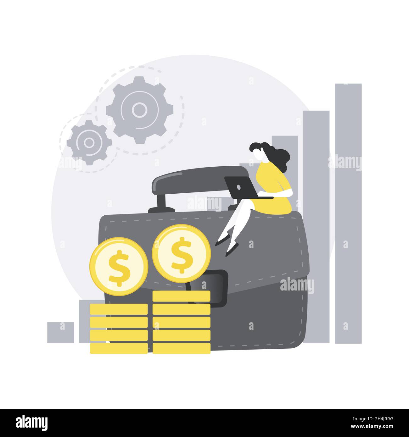 Portfolio income abstract concept vector illustration Stock Vector ...