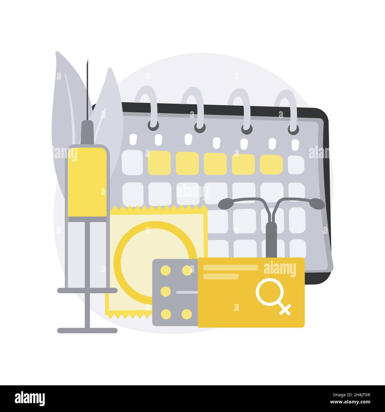 Female contraceptives abstract concept vector illustration Stock Vector ...