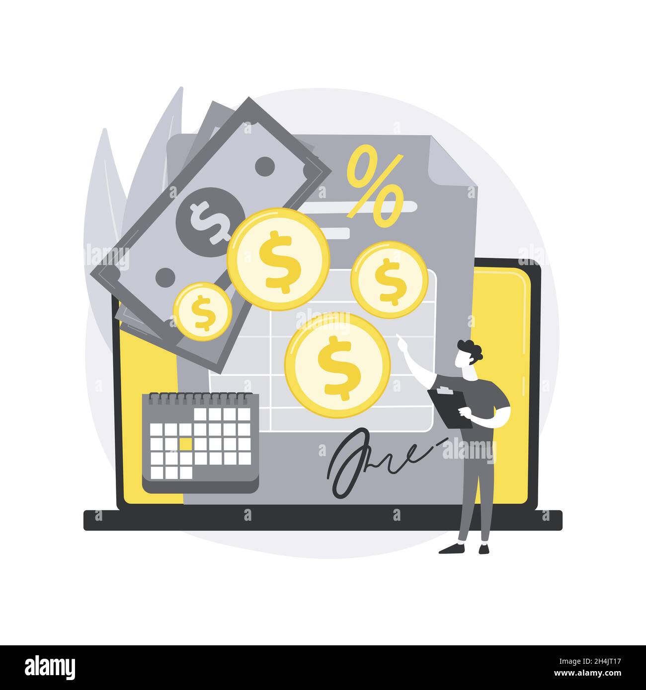 Prepayment terms abstract concept vector illustration Stock Vector ...