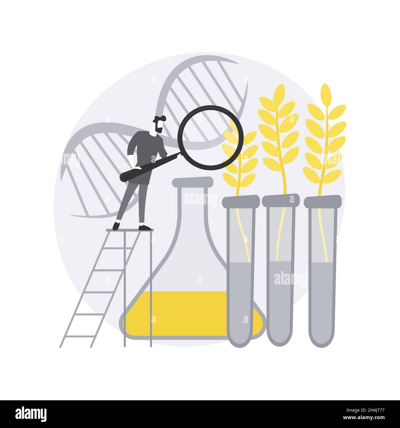Genetically modified plants abstract concept vector illustration Stock Vector Image & Art - Alamy