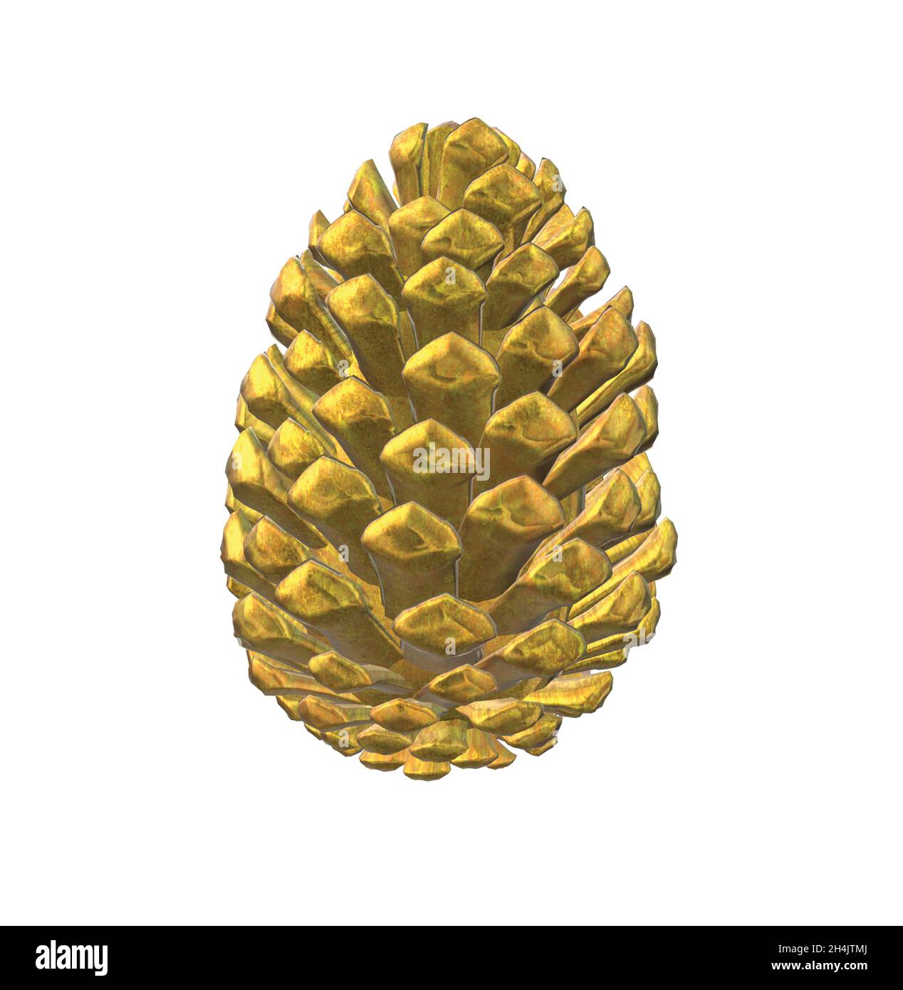 Golden pine cone on Stock Vector Images - Alamy