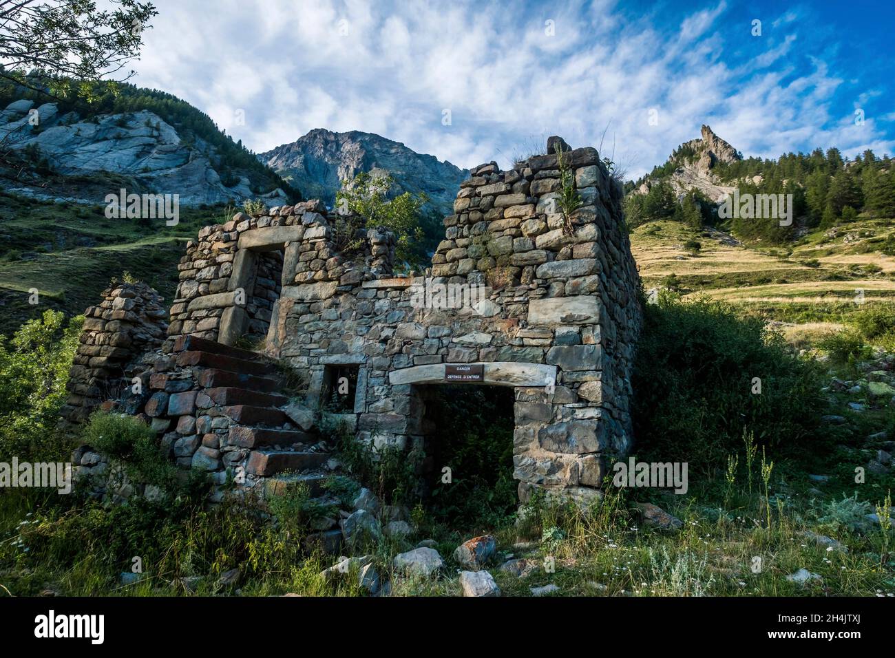 France, Hautes-Alpes, Champsaur, village of the Borels valley of ...