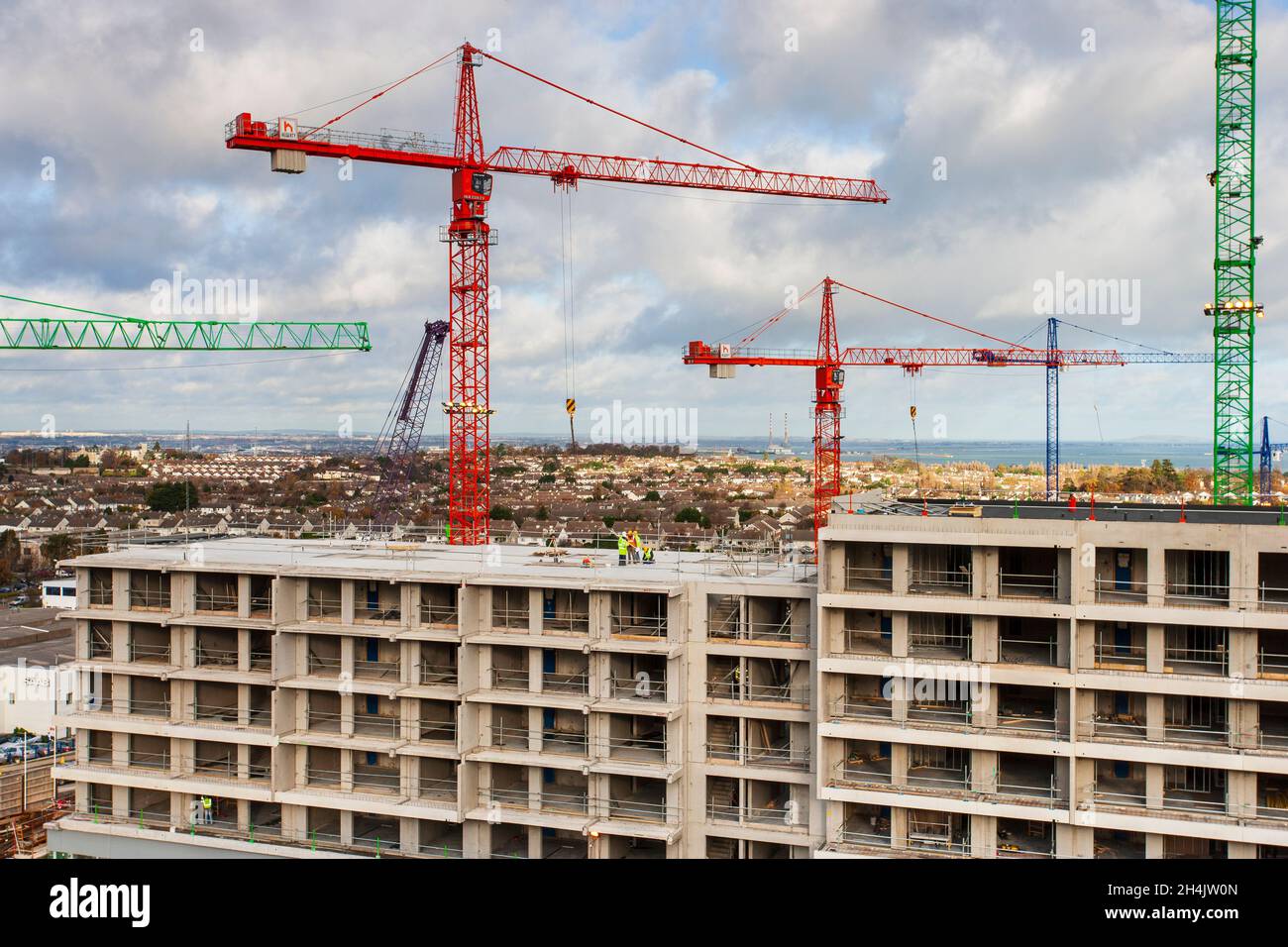 dublin apartment construction Stock Photo - Alamy