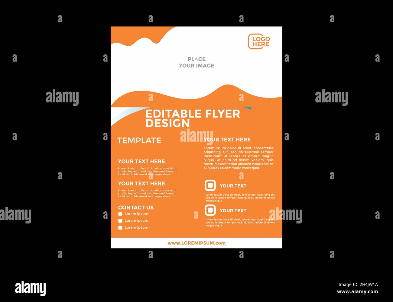 Colorful and unique flyer design Stock Vector Image & Art - Alamy