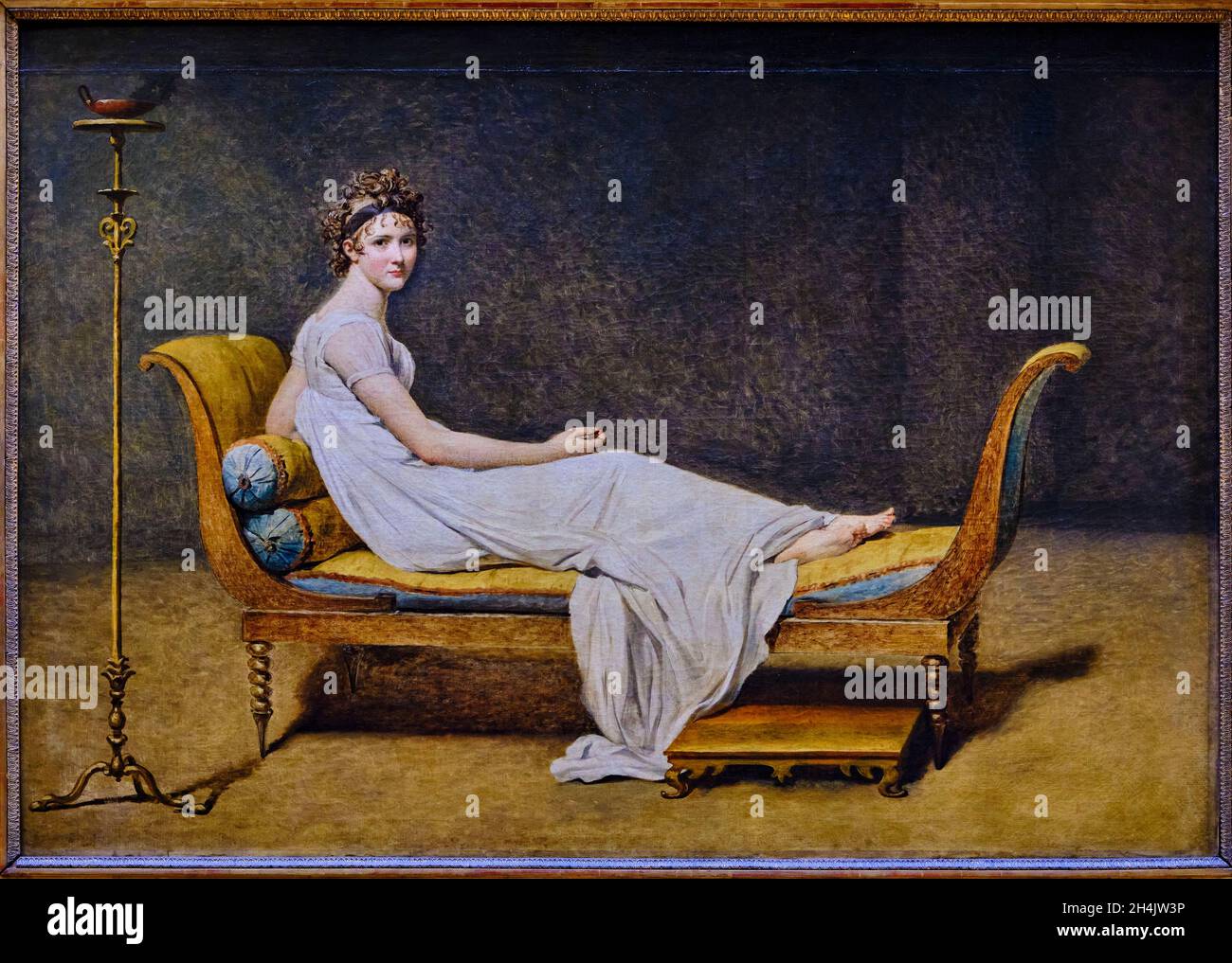 France, Paris, Louvre museum, Portrait of Juliette R?camier by Jacques ...