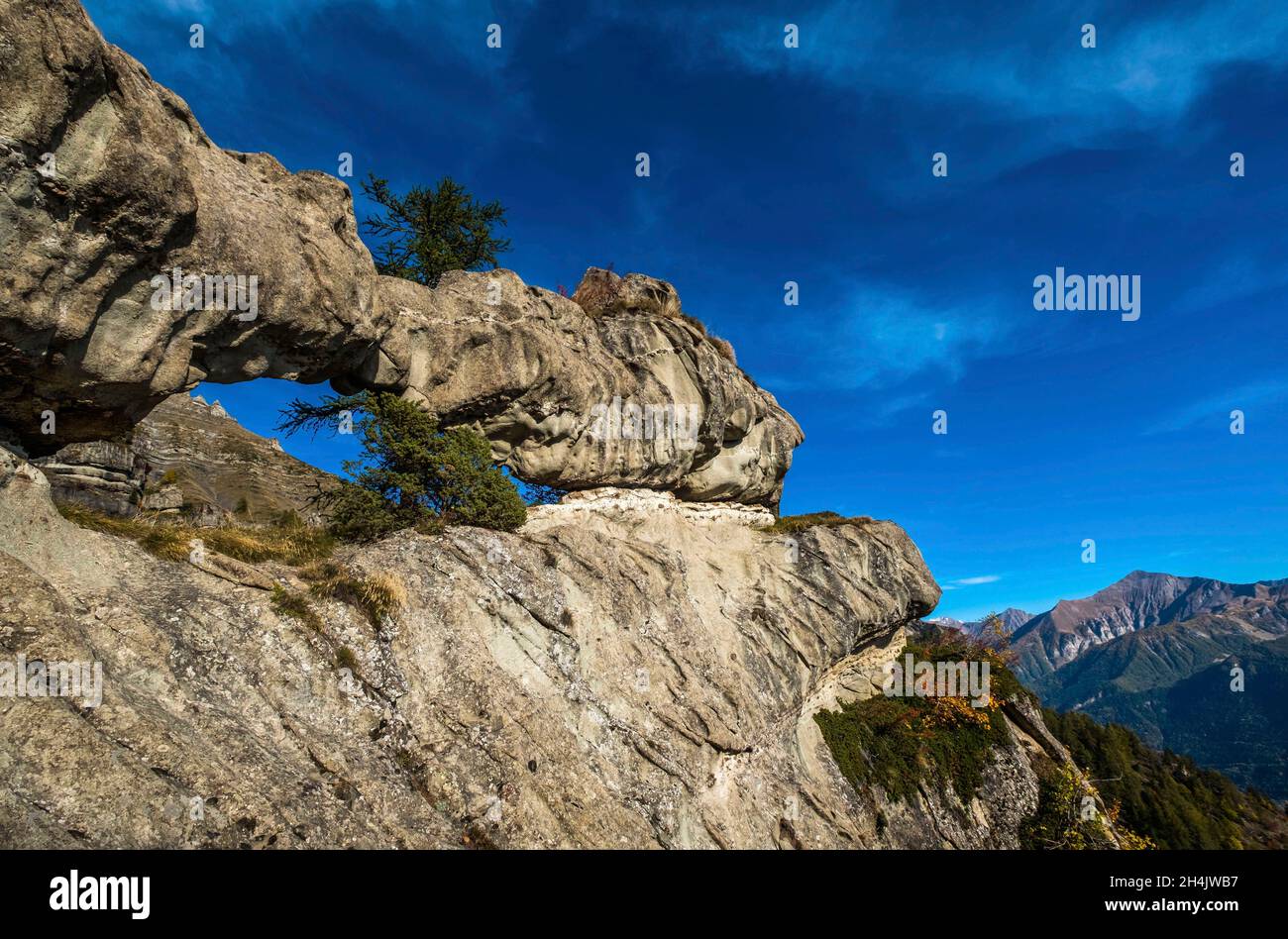 France, Hautes-Alpes, cities of Saint-Jean Saint-Nicolas and Saint ...