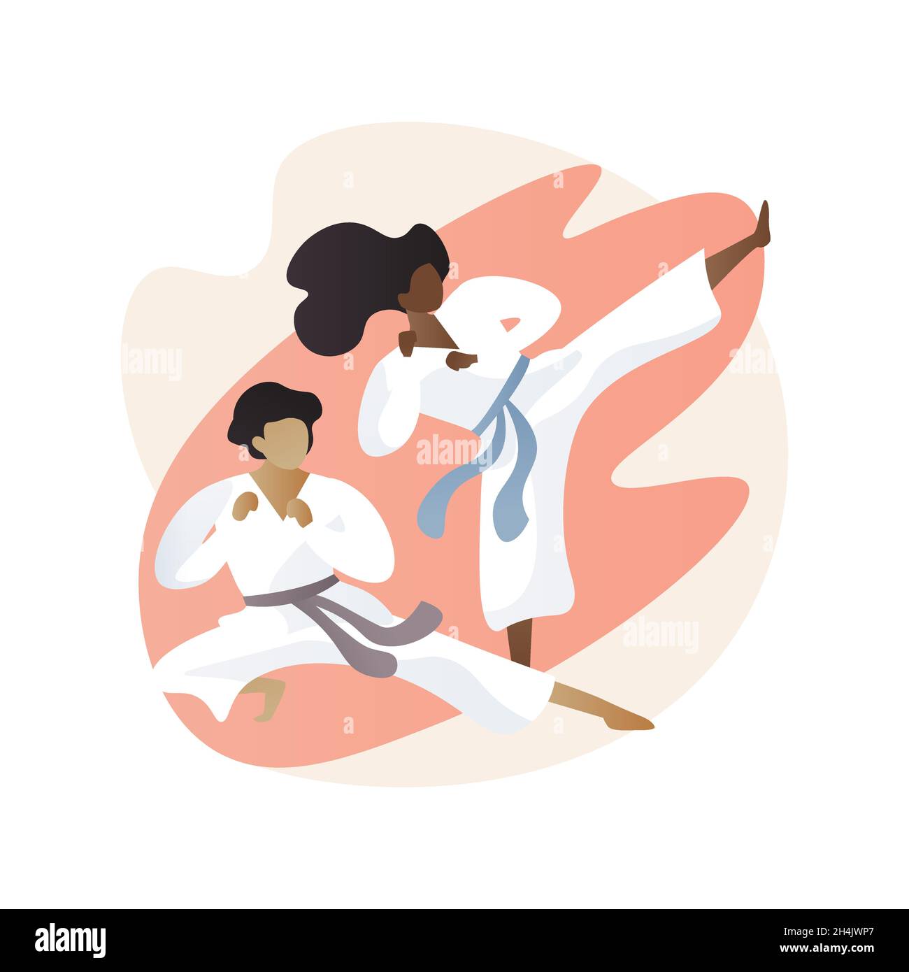 Karate camp abstract concept vector illustration Stock Vector Image ...