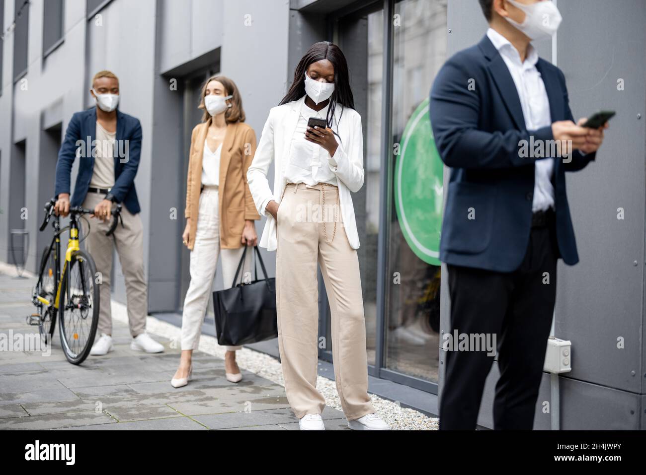 Queue men hi-res stock photography and images - Alamy