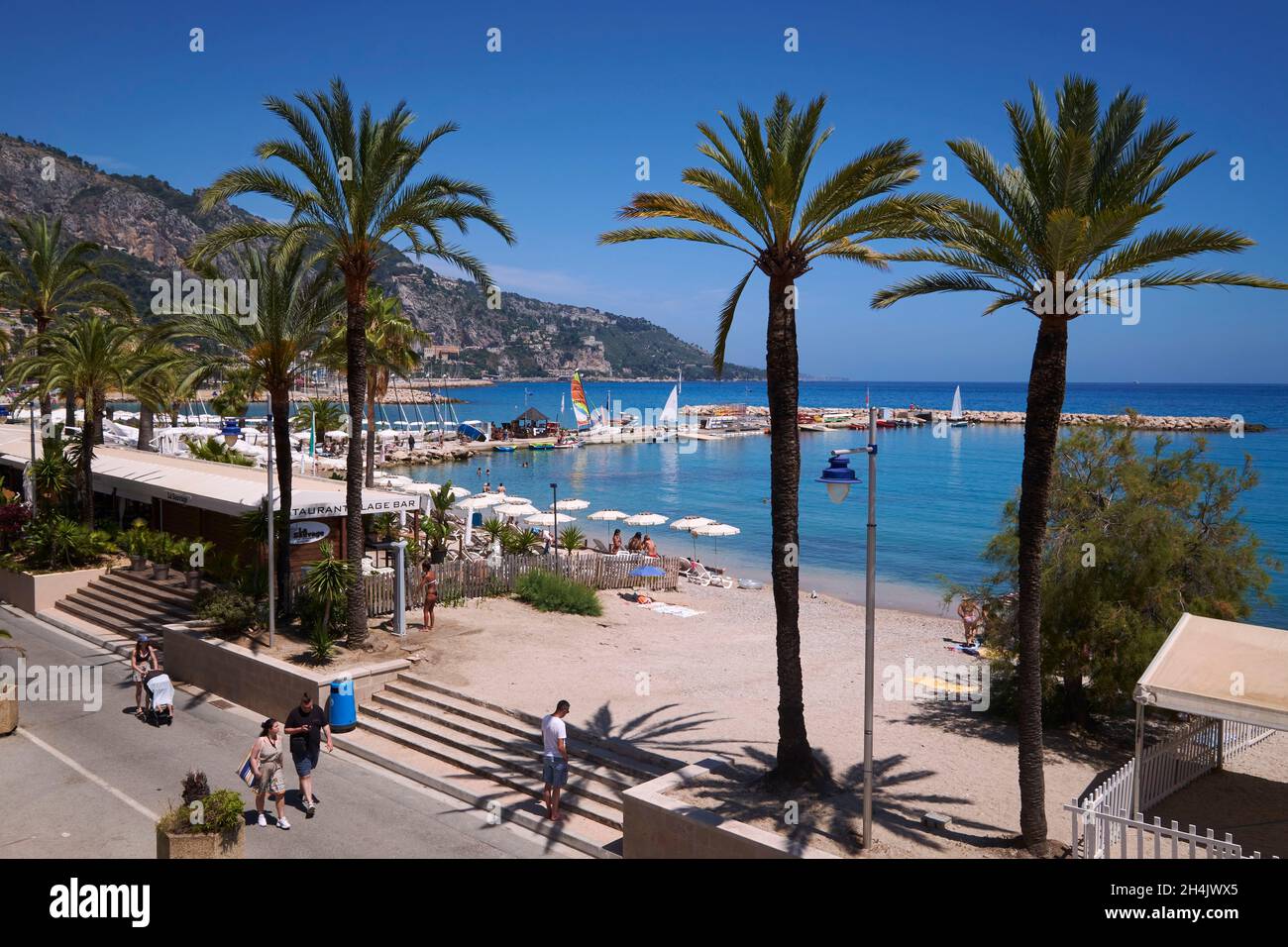 France, Alpes Maritimes, Menton, the Sablettes beach Stock Photo - Alamy