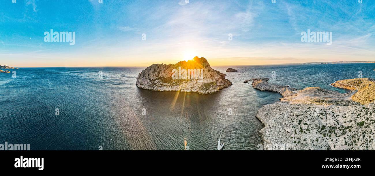 France, Bouches du Rhone, Calanques National Park, Marseille, Cap ...