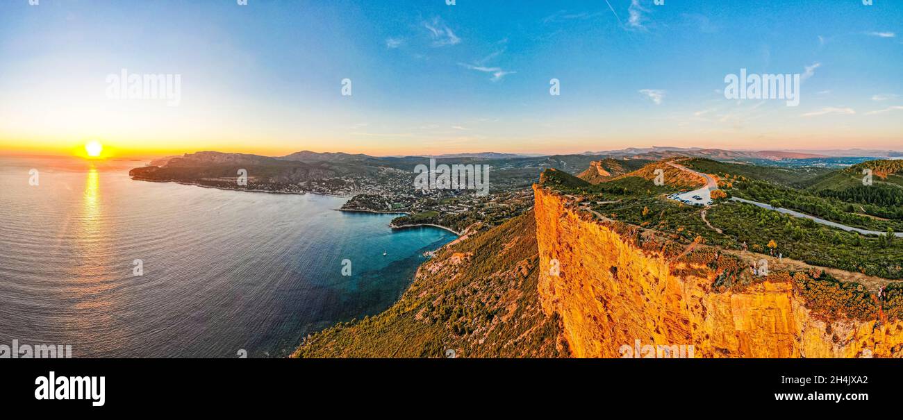 France, Bouches du Rhone, Calanques National Park, the bay of Cassis ...