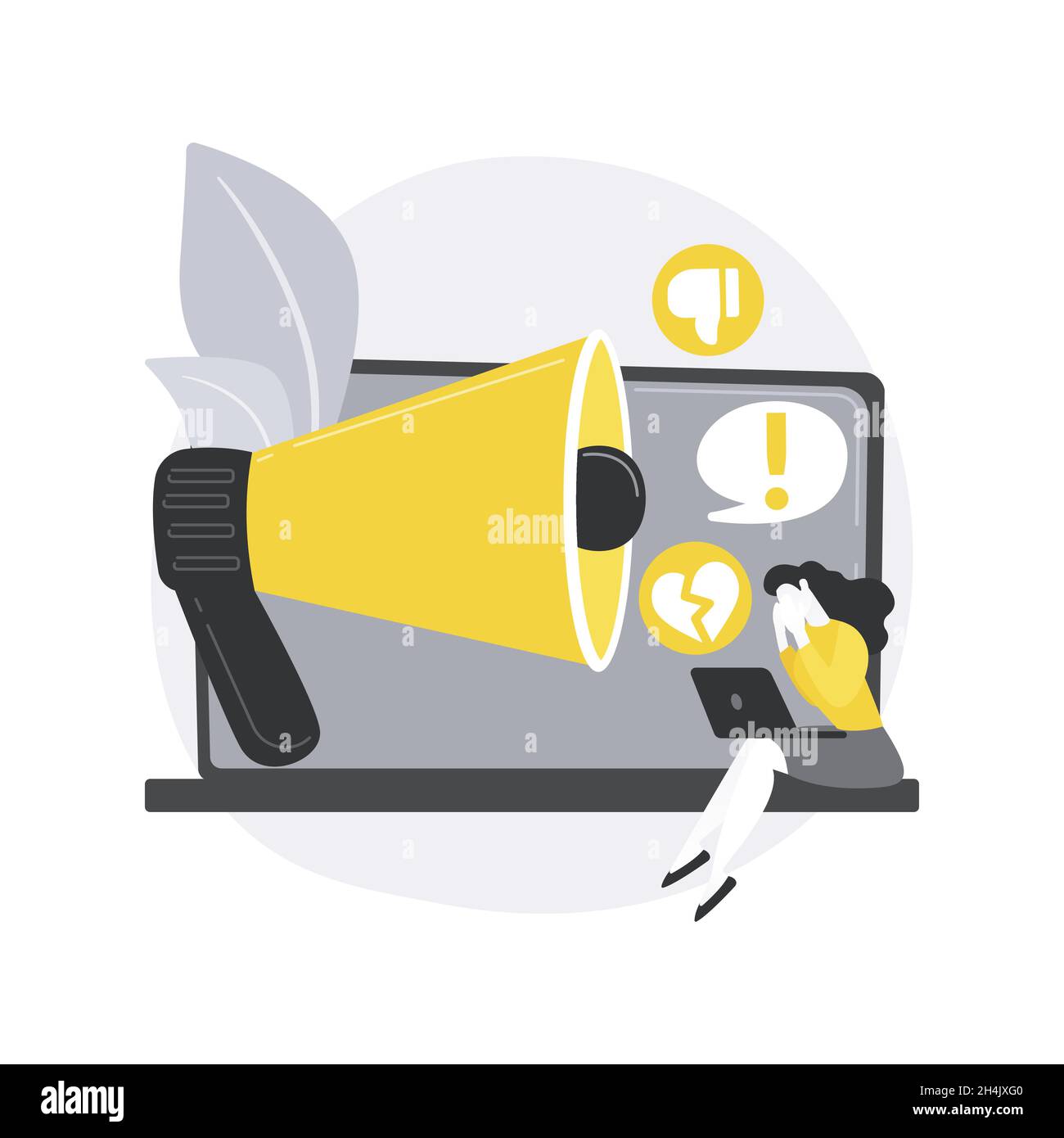 Internet shaming abstract concept vector illustration Stock Vector ...