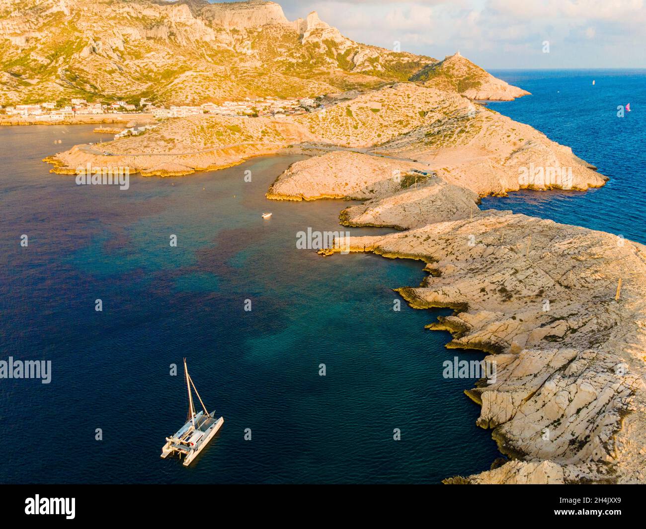 France, Bouches du Rhone, Calanques National Park, Marseille, the Cap ...
