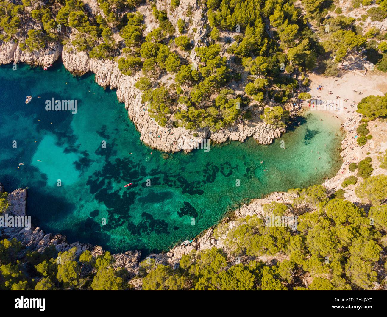 France, Bouches du Rhone, Calanques National Park, Cassis, the Calanque ...