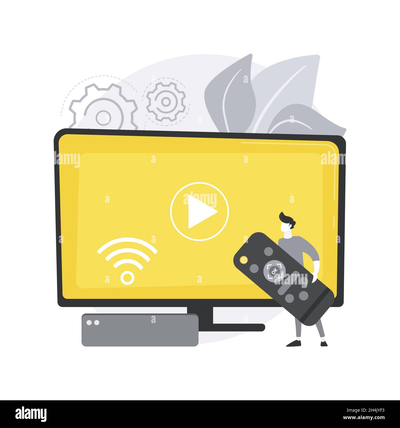 SmartTV technology abstract concept vector illustration Stock Vector ...