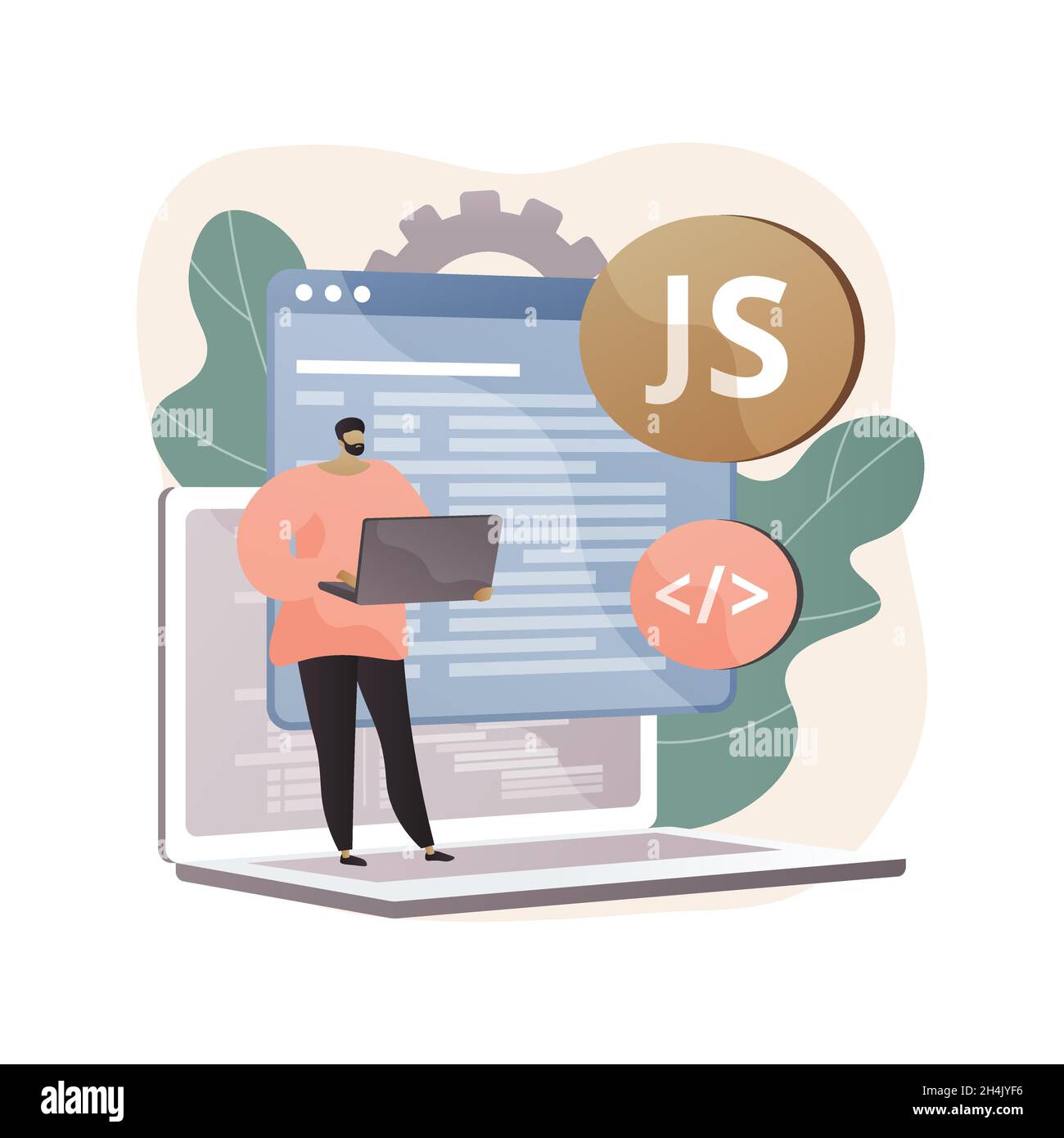 JavaScript abstract concept vector illustration Stock Vector Image ... JavaScript abstract concept vector illustration Stock Vector Image ...