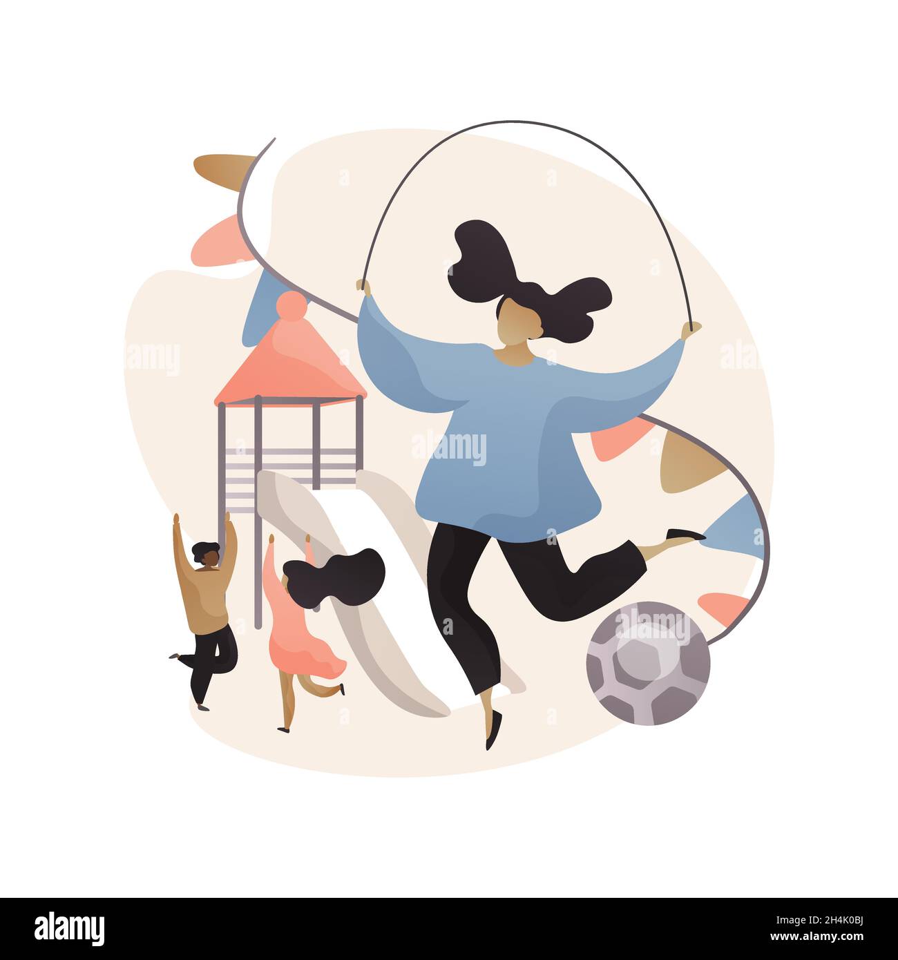 Kids playground abstract concept vector illustration Stock Vector Image ...