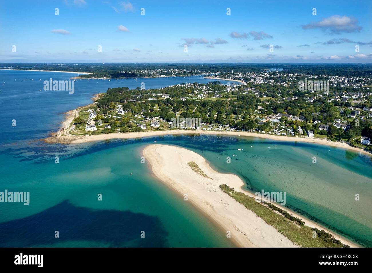 France, Finistere, Benodet, Fouesnant, le Letty, beach of Groasguen ...