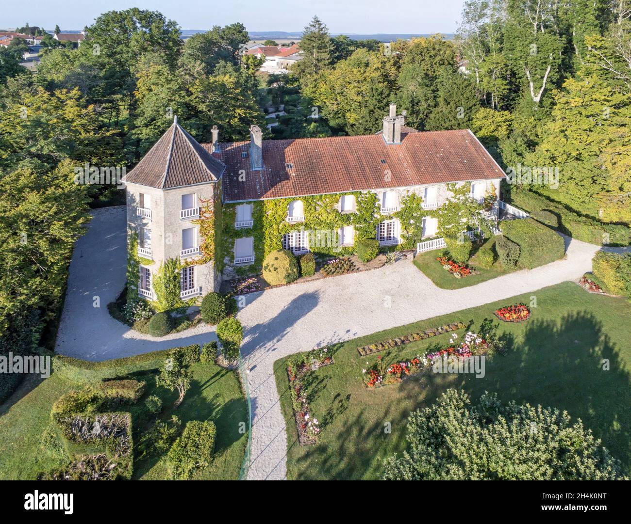 France, Haute Marne, Colombey-les-deux-Eglises, La Boisserie, Charles de Gaulle house (vue a ...