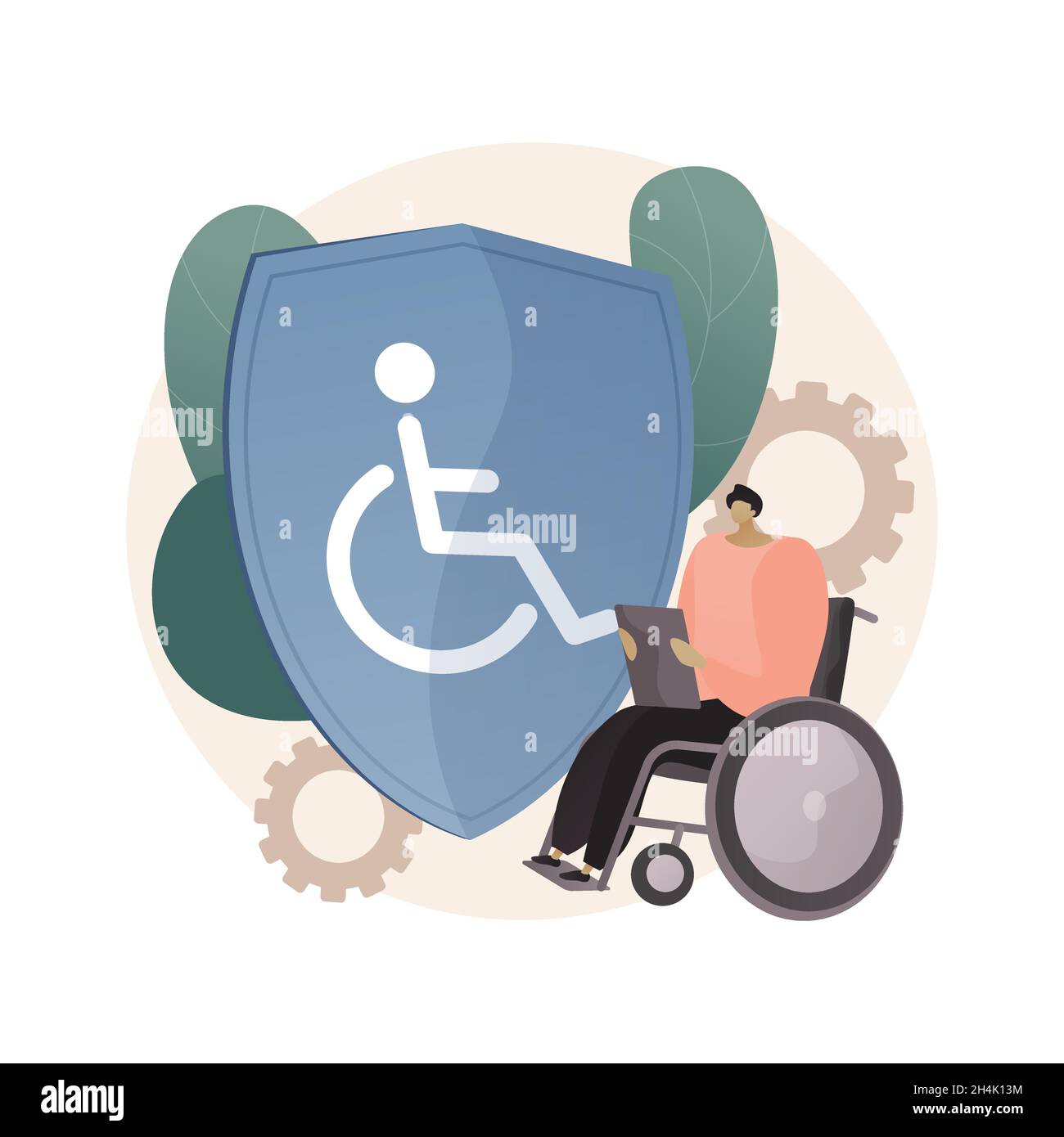 Disability insurance abstract concept vector illustration Stock Vector ...