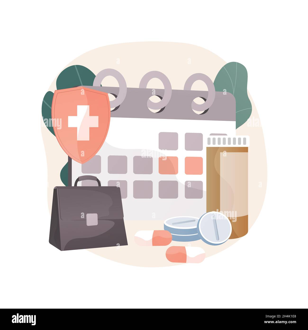 Sick leave abstract concept vector illustration Stock Vector Image ...