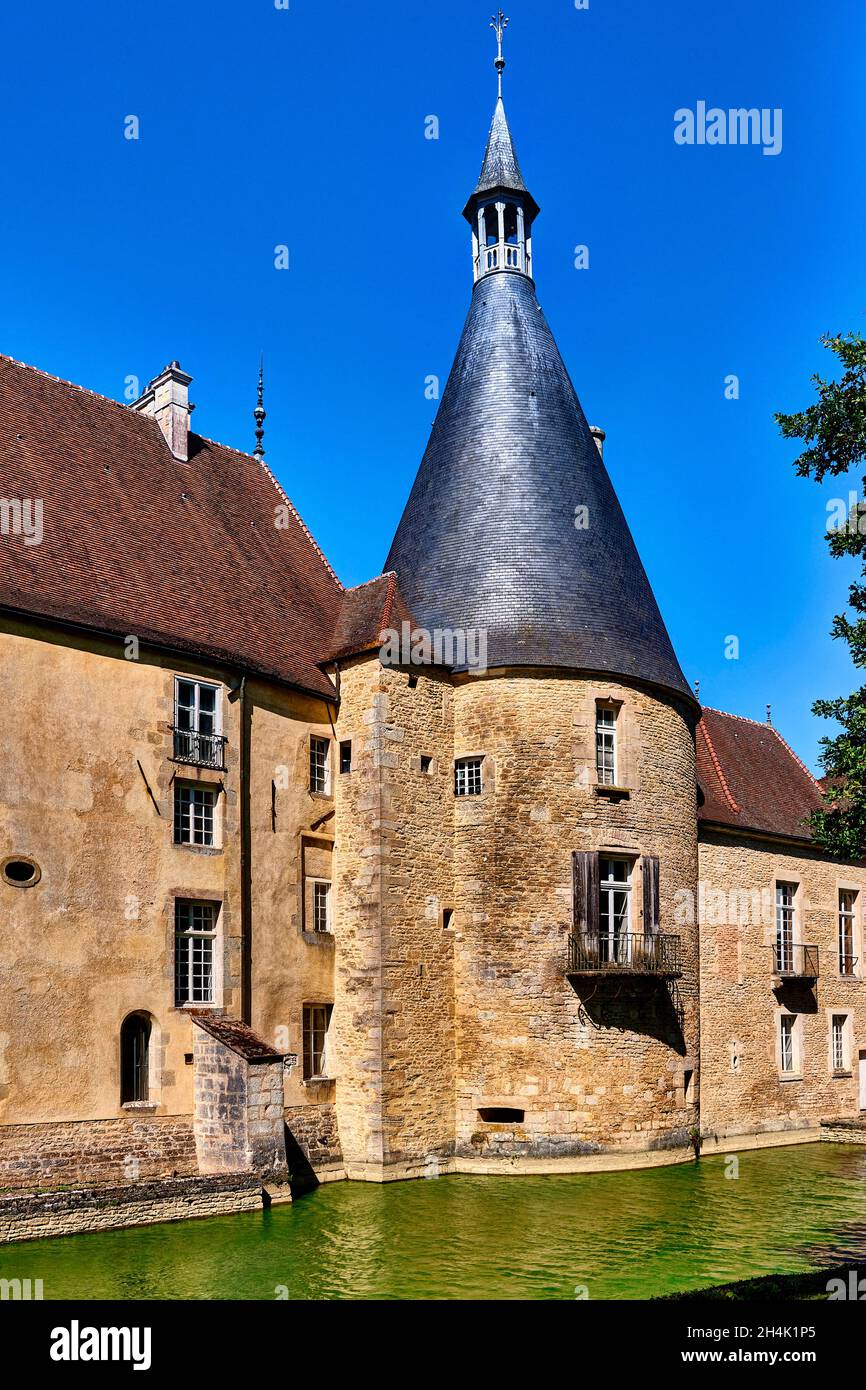 France, Cote d'Or, Chateau de Commarin castle Stock Photo - Alamy