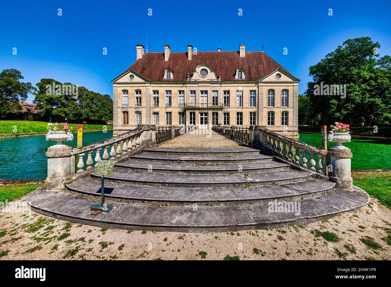France, Cote d'Or, Chateau de Commarin castle Stock Photo - Alamy