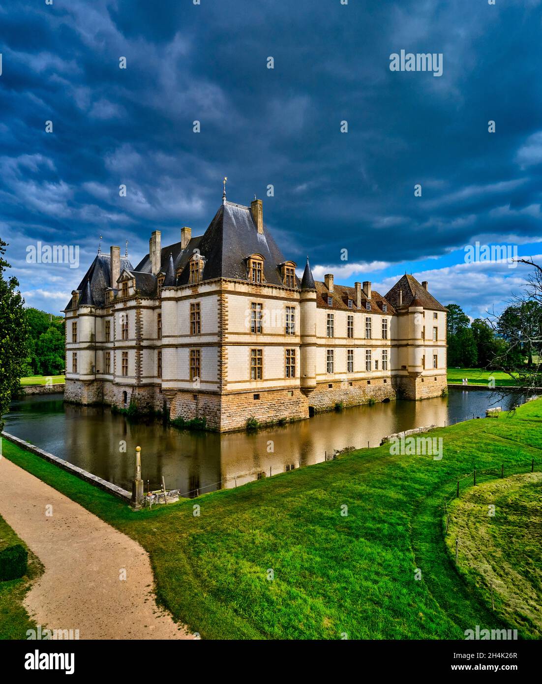 France, Saone et Loire, Chateau de Cormatin, castle Stock Photo - Alamy