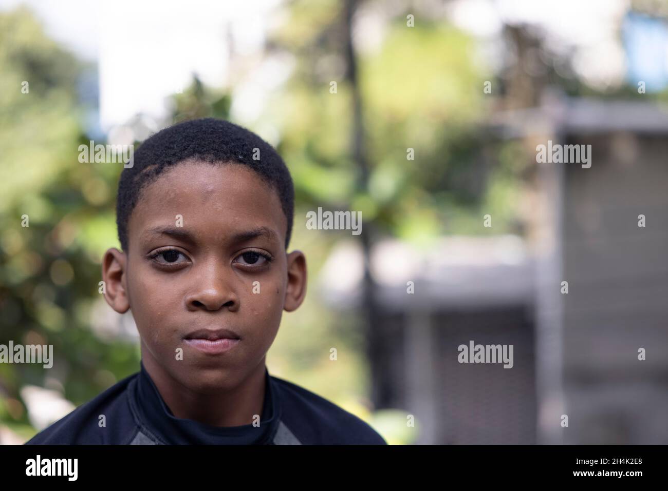 Brazil, Rio de Janeiro, Favela Babilona, ??portrait of a favela child ...