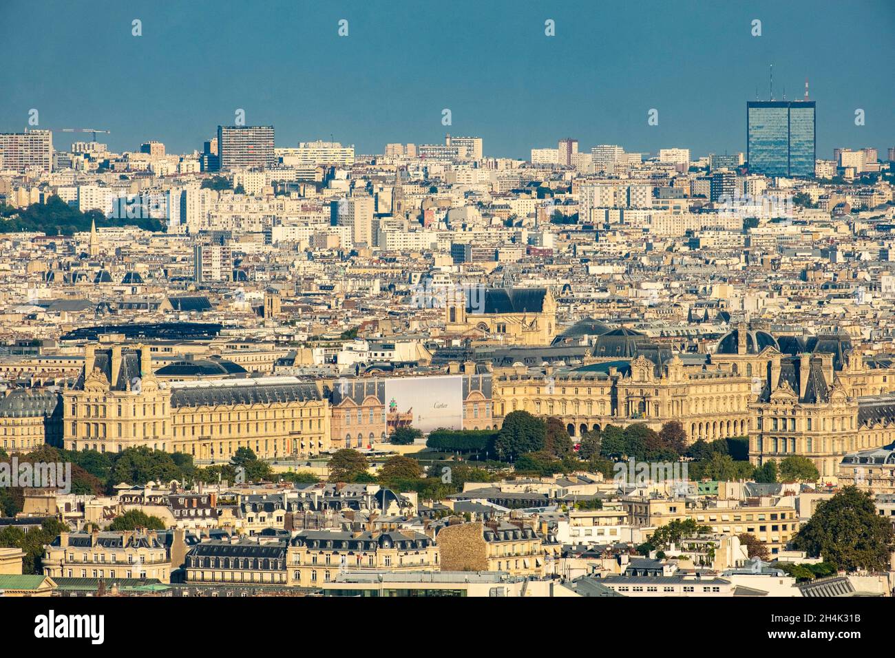 Louvre museum aerial hi-res stock photography and images - Alamy