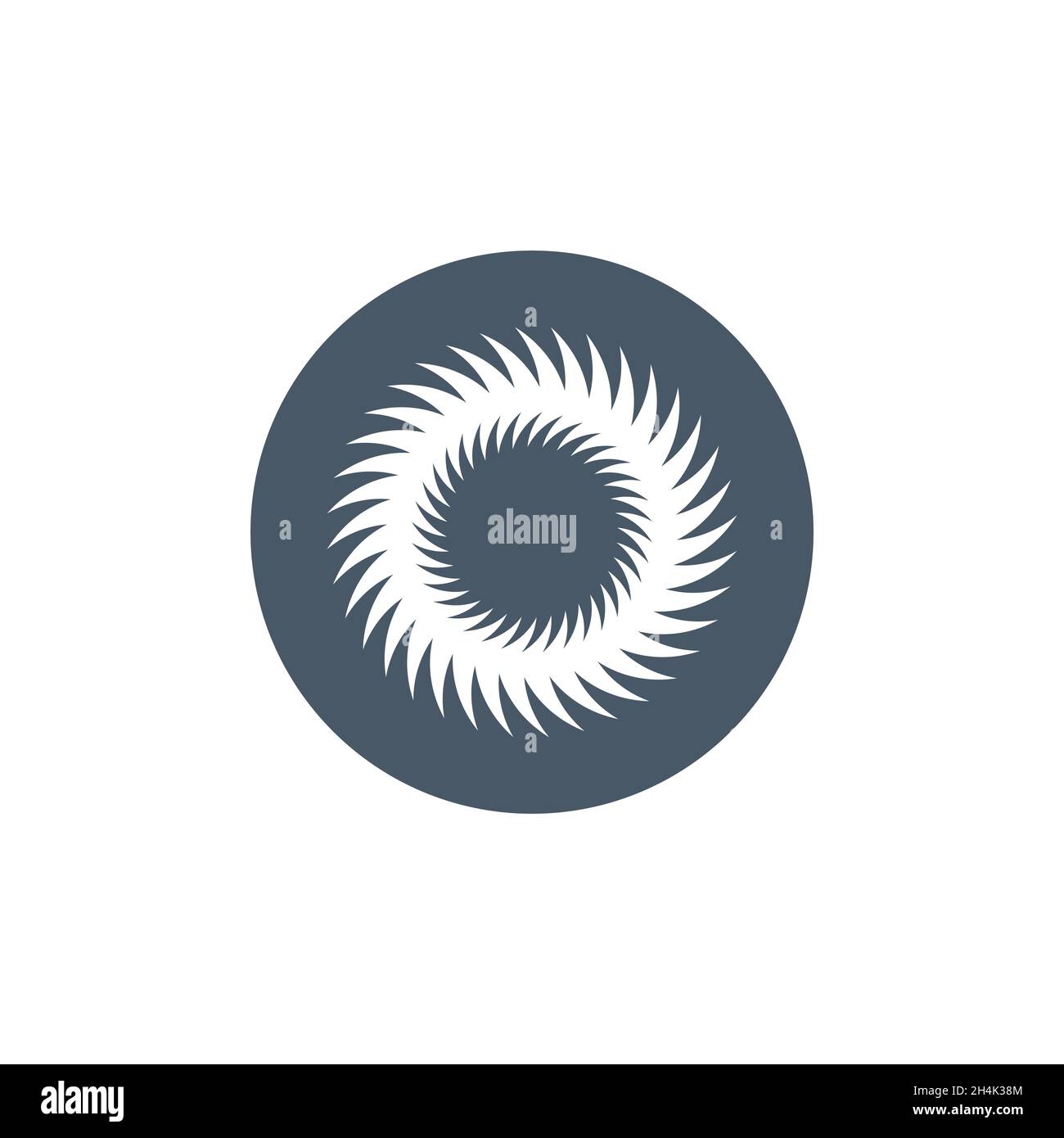 Circular Sawing Design Logo, sharp teeth, two circles logo. Stock ...