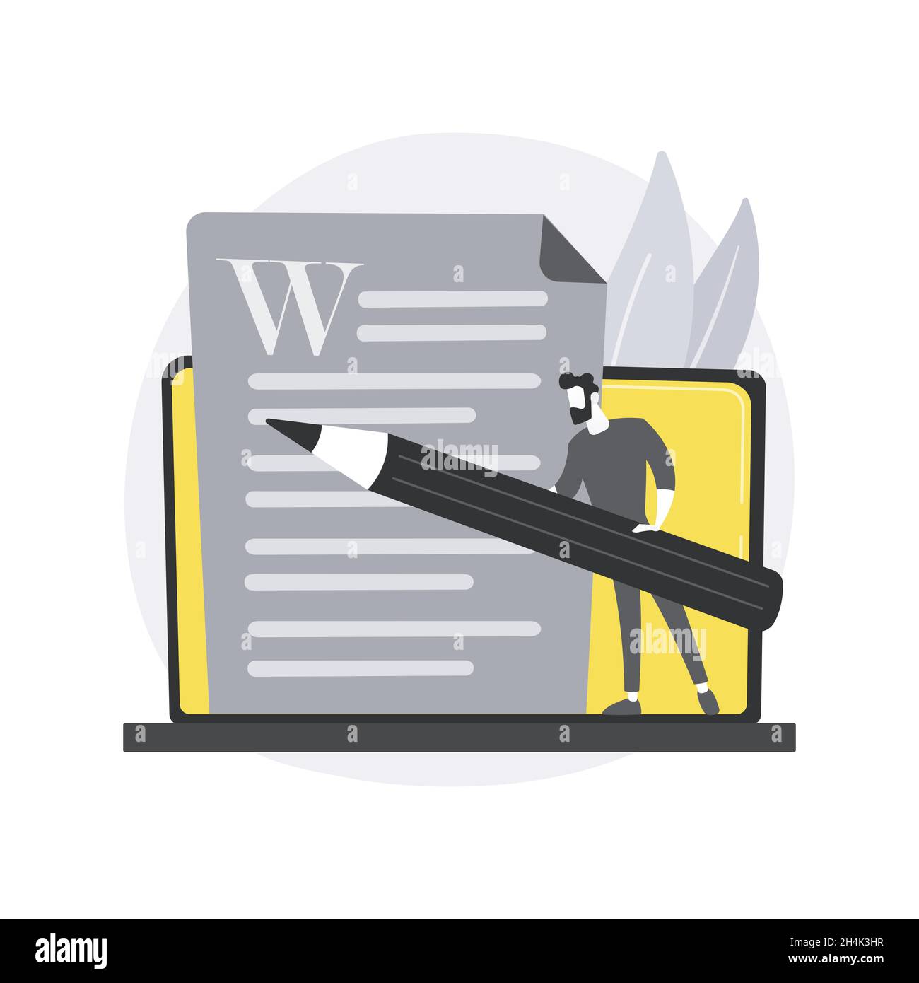 Copywriting abstract concept vector illustration Stock Vector Image ...