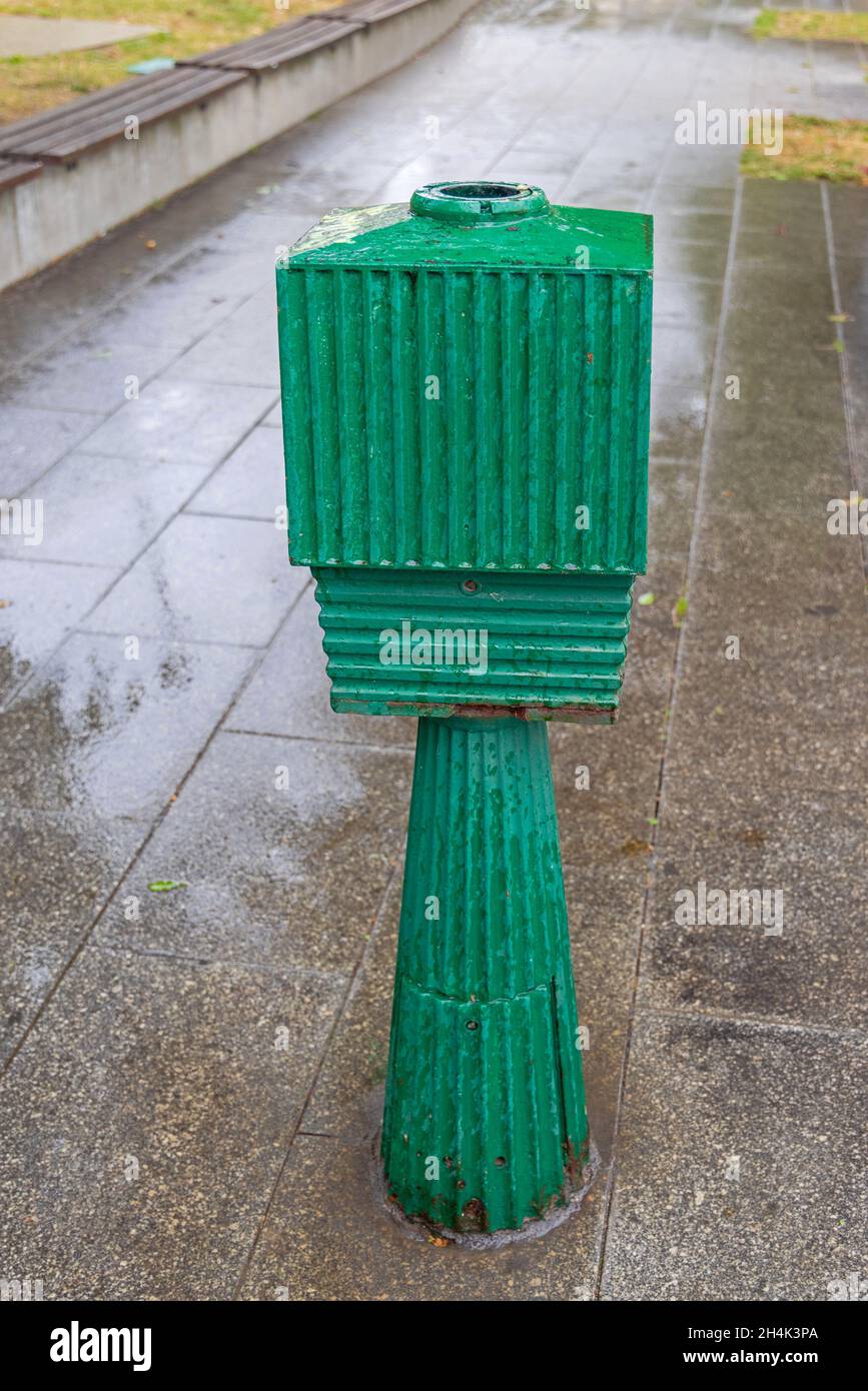 Obsolete Police Telephone Post in Old Belgrade Stock Photo - Alamy