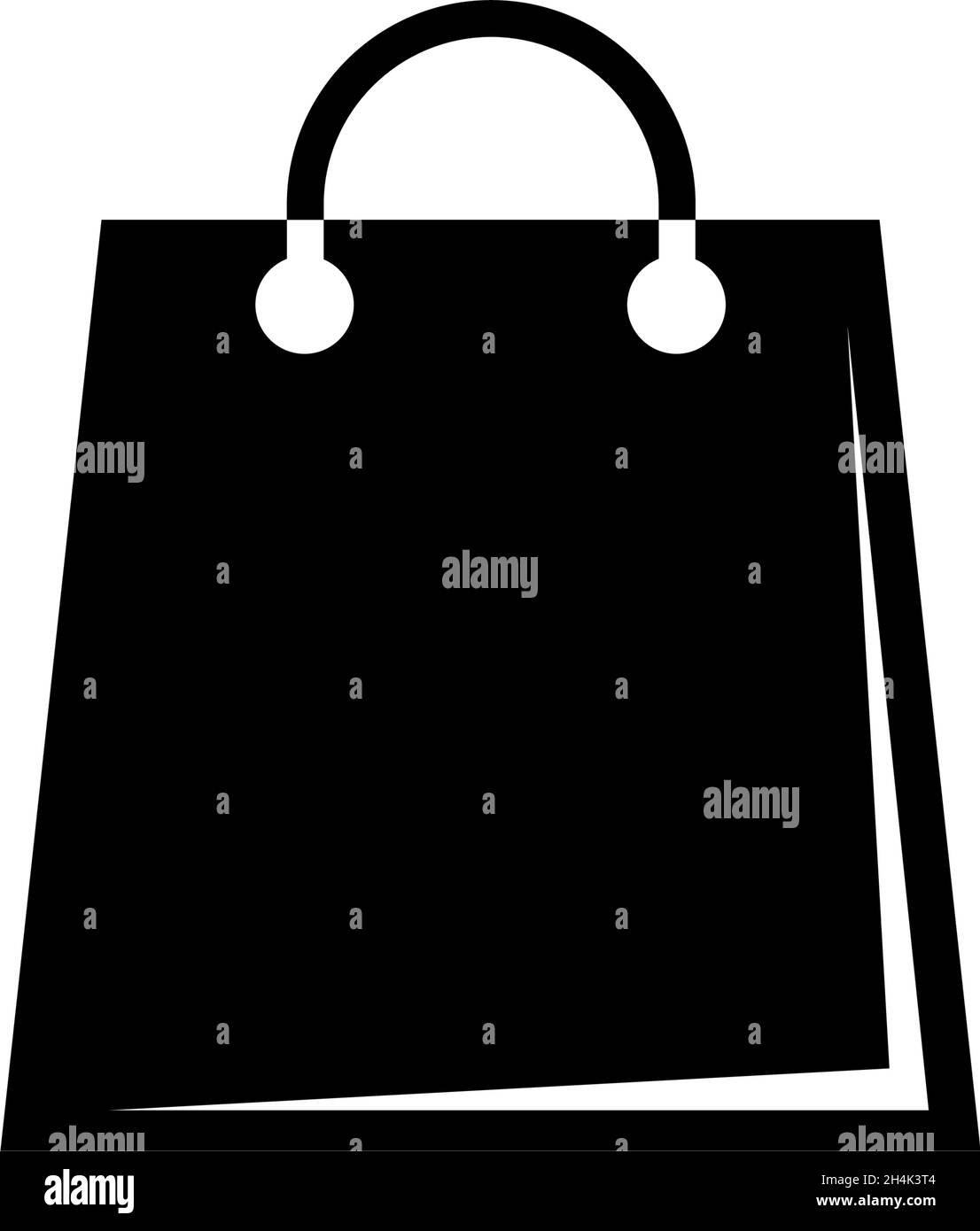 Shopping Bag for Sale, Packet or Package for Buy. Flat Vector Icon ...