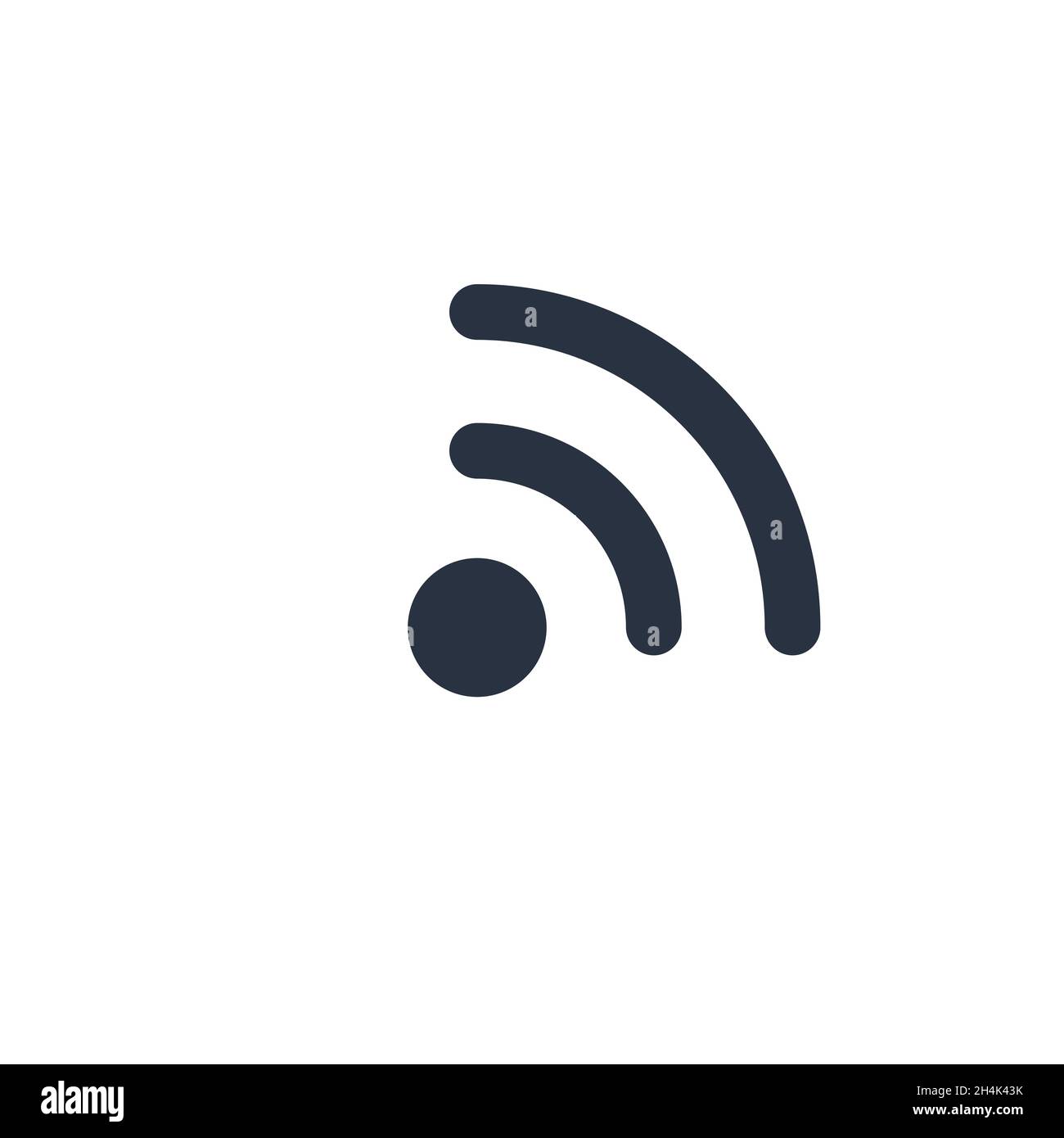 WIFI icon vector, Wireless internet Sign isolated on white background, Flat style for graphic ...