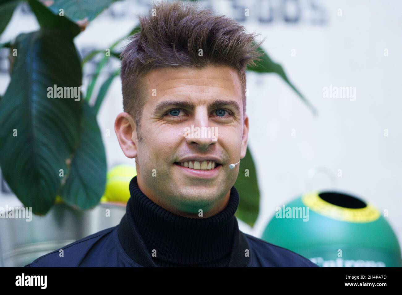 Gerard pique present the first sustainable davis cup in madrid hi-res ...