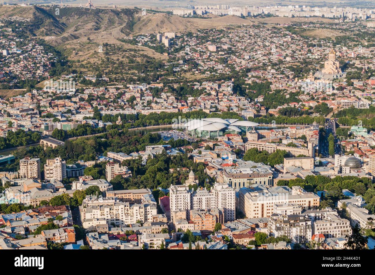 Aerial view of Tbilisi, capital of Georgia Stock Photo - Alamy