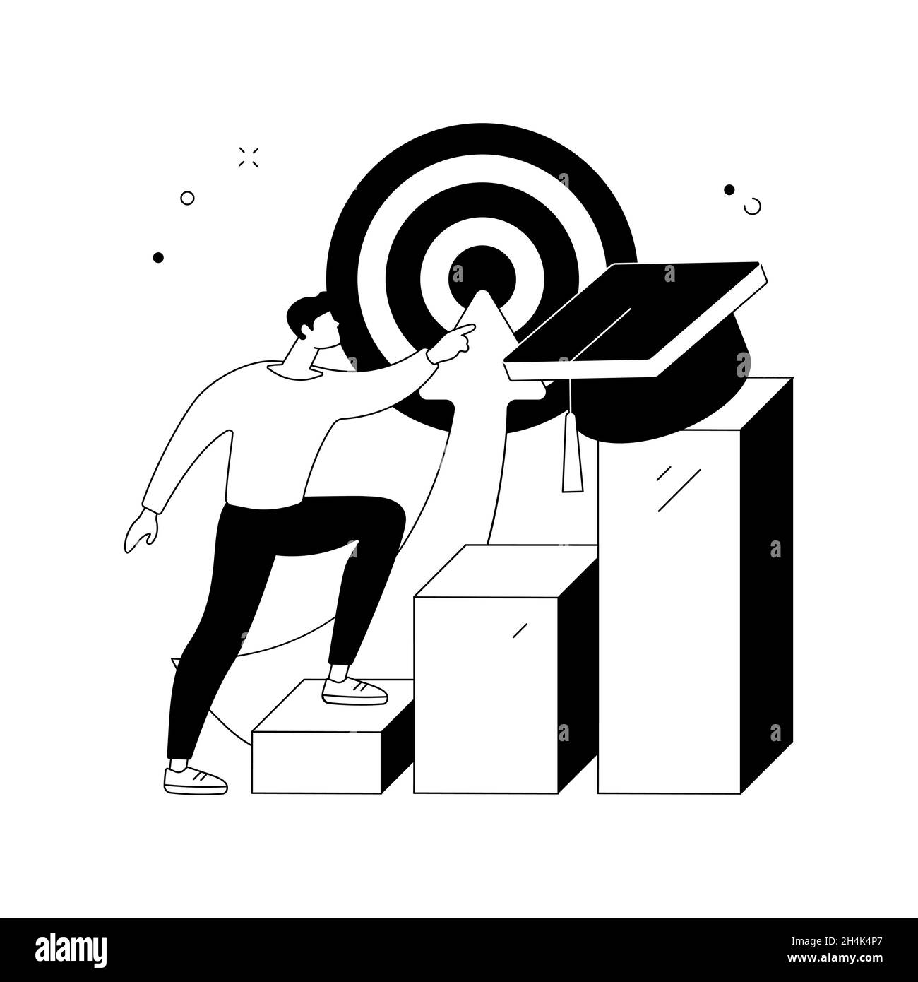 Educational trajectory abstract concept vector illustration Stock ... Educational trajectory abstract concept vector illustration Stock ...