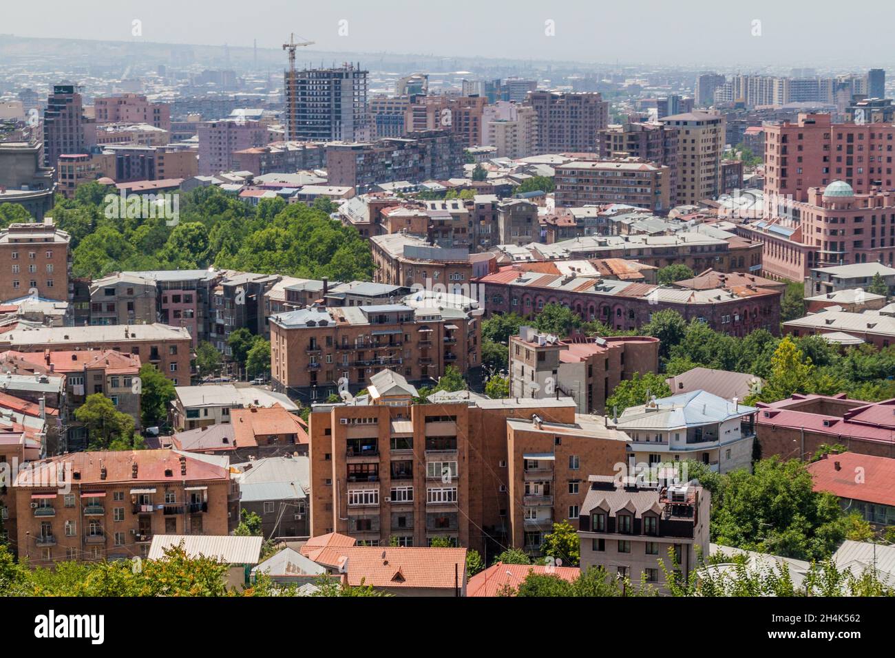 Skyline of Yerevan from the Cascade complex, Armenia Stock Photo - Alamy