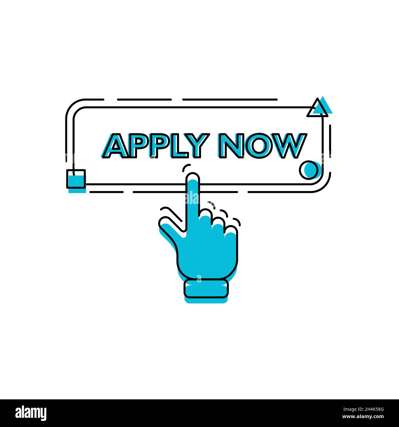 Account login line icon. New user register. Registration concept ...