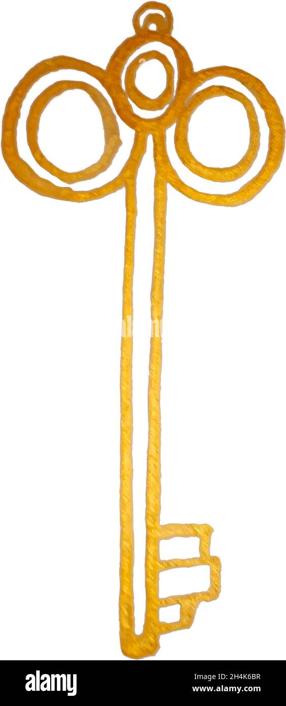 A vector illustration of a skeleton key to open any door. Skeleton Key ...