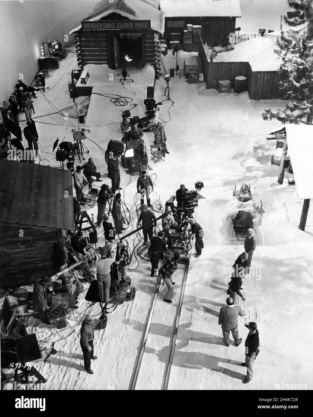 BUD ABBOTT of Abbott and Costello on set candid in Universal Studios ...